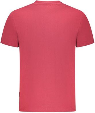Napapijri Logo-Embroidered Cotton T-Shirt - Red