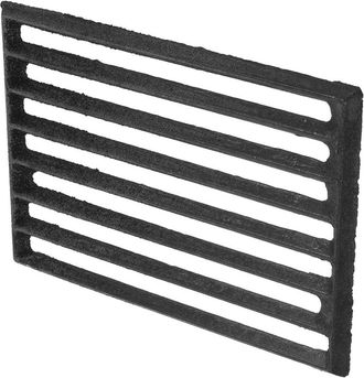 Valiclud Rechteckiger Kaminrost aus Metall Hitzebest&auml;ndiger Brennholzrost 25,5x17cm Stabiler Ofenrost f&uuml;r Grill und Brennofen