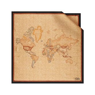 Alviero Martini 1A Classe Femme, Accessoires, Multicolore, Taille: ONE Size Foulard en Soie Geo Classic Noir