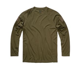 Brandit Quick Dry Shirt Longsleeve, Farbe: Olive, Gr&ouml;&szlig;e: 7XL