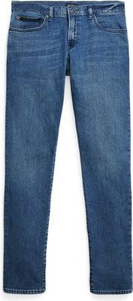 Polo Ralph Lauren Jean coupe droite en coton m&eacute;lang&eacute;