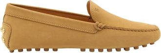 Tod's Camel Leather Flat Shoes With Moccasin Stitch - Gr. 36,5 (EU) - in Braun