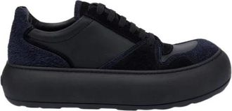 Moschino unisex, Chaussures, Noir, Taille: 39 EU Baskets en daim et cuir de veau