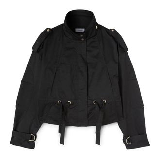 Motivi Kurze Windjacke mit Taillenzug - - Jackets - Damen - Schwarzk - L