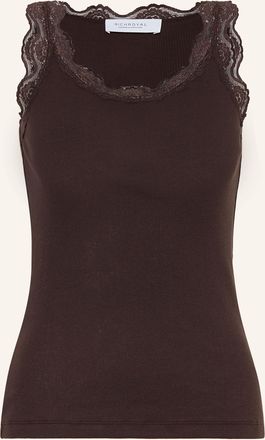Rich & Royal Top Mit Spitze braun