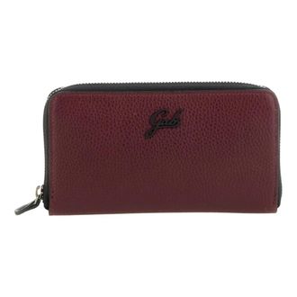 Gabs Schwarzes Lederportemonnaie mit Rei&szlig;verschluss-Kartenschlitz - - Accessories - Damen - Rot - ONE SIZE