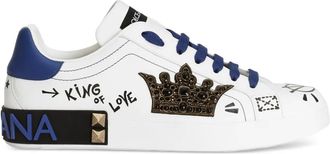 Dolce & Gabbana baskets Portofino à lacets - Blanc