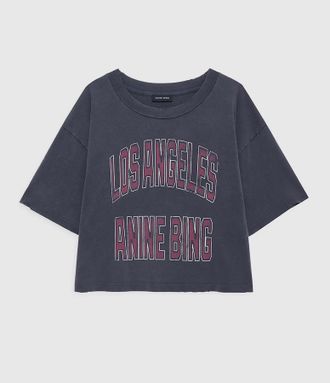 Anine Bing Tee-Shirt Johnny Washed Black