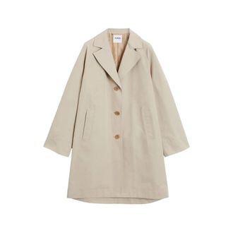 Aspesi Mantel aus Baumwoll- und Polyester-Canvas - - Coats - Damen - Beige - S
