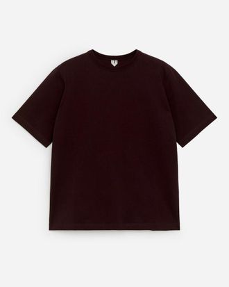 Arket Oversize-T-Shirt 270 GSM -Rot