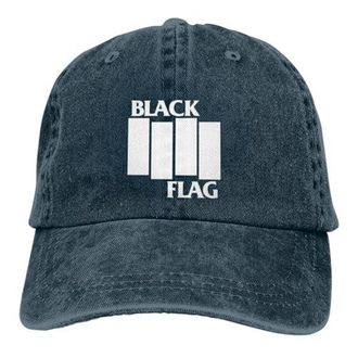 Generic Casquette de baseball avec drapeau noir et blanc - Casquette &agrave; visi&egrave;re pour homme et femme - Cadeau id&eacute;al