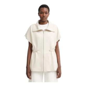 Joseph Ribkoff Scuba Jersey Boxy Jacke mit Kordelzug Taille - - Jackets - Damen - Beige - XS