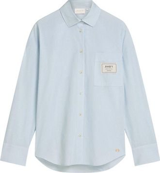 JOSH V Femme, Blouses et Chemises, Bleu, Taille: 36 FR Chemisier Neveah