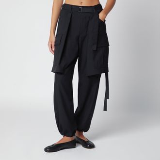 sacai Cargohose aus Wollmischung