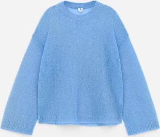 Arket Pullover Aus Wolle Und Mohair -Blau