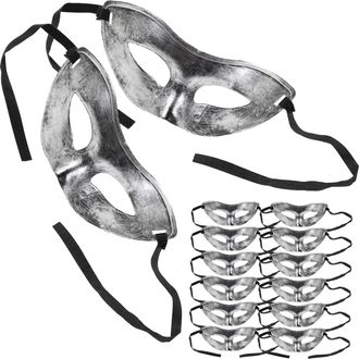 SOLUSTRE 15 St&uuml;ck Teiliges Venetianisches Halbes Gesicht Masquerade Masken Vintage Halbmasken f&uuml;r Halloween Karneval Kost&uuml;mpartys Unisex Cosplay Ball Masken