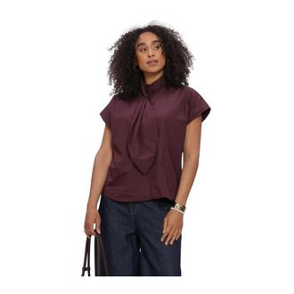 Summum Top Taft Light - - Blouses & Shirts - Damen - Braun - M