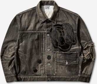 Neighborhood Men s CHITO Savage Denim Type-1 Jacket MOD Black