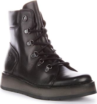 FLY London Fly London Damen Roxy094fly Wanderstiefel, Schwarz, 40 EU