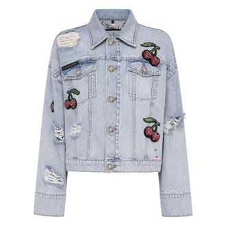Philipp Plein Regular Jacket - - Jackets - Damen - Blau - XL