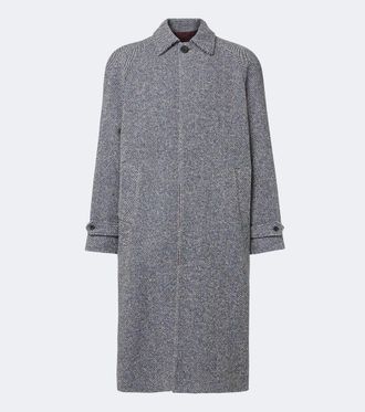 Rubinacci Manteau en laine, soie et cachemire
