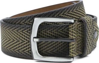 Suitable Ceinture en cuir marron - Pour homme, vert, 95
