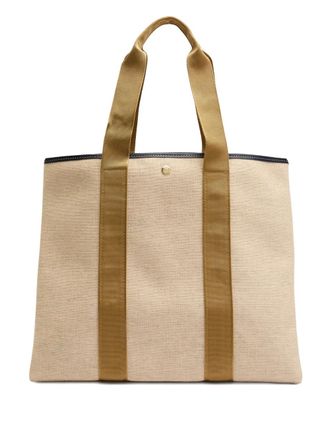 Rue de Verneuil top-handle tote bag - Nude