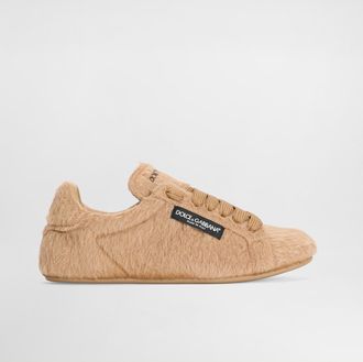 Dolce & Gabbana Schuhe Portofino Soft Aus Alpaka - Mann Sneakers Beige 43
