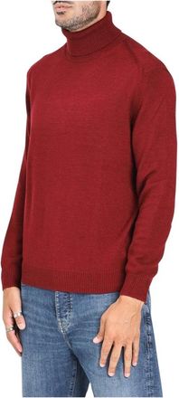 A|X Armani Exchange Pull &agrave; col roul&eacute; - Homme - Pulls - Rouge - Taille: S