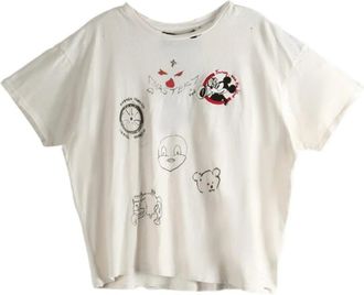 Paly Hollywood Homme, Tops, Blanc, Taille: 2XL T-shirt imprim&eacute; &agrave; coupe brute