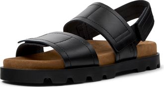 Camper Damen Brutus K201323 2-Strap Sandal, Schwarz 013, 38 EU