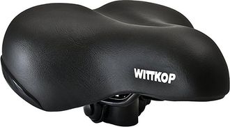 B&uuml;chel WITTKOP Big City Fahrradsattel f&uuml;r City R&auml;der & E-Bikes, inkl. Kloben - Sehr Bequemer Sattel mit Gro&szlig;er, Weicher Sitzfl&auml;che f&uuml;r Damen & Herren - Ideal