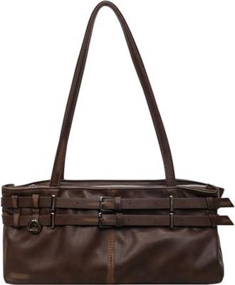 Generic Kexpery Sac &agrave; Main Femme en Cuir PU Uni Sac &agrave; &Eacute;paule avec Fermeture &Eacute;clair Design &Eacute;l&eacute;gant pour Voyage Shopping Usage Quotidien
