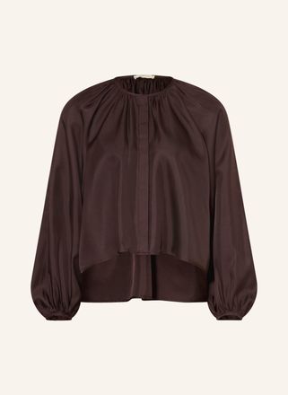 Lilienfels Lilienfels Satinbluse Aus Seide braun