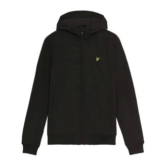 Lyle & Scott Homme, Sweatshirts et sweats &agrave; capuche, Noir, Taille: 2XL Veste Softshell Doubl&eacute;e en Polaire