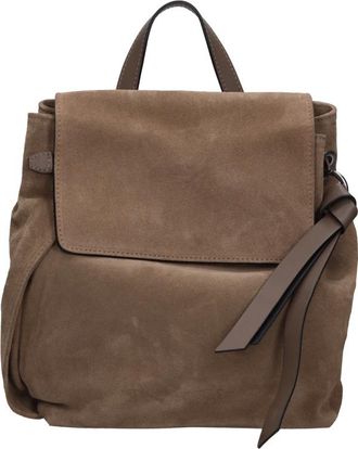 Rebelle Femme, Sacs, Brun, Taille: ONE Size Suede Rucksack