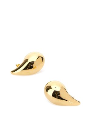 Bottega Veneta Womens Gold Silver Big Drop Earrings