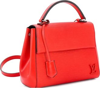 Louis Vuitton Cluny Top Handle Bag Epi Leather BB satchel - Rouge