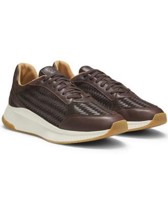 HUGO BOSS Sneaker Evo aus Veloursleder und Glattleder in