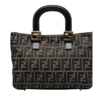 Fendi Pre-owned Canvas Tote - - Pre-owned - Damen - Braun - ONE SIZE