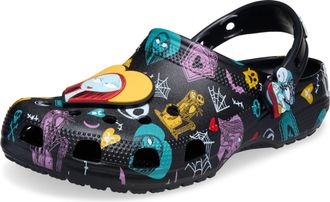Crocs Unisex-Erwachsene Jack Skellington Nightmare Before Christmas Classic Clogs, Multi/Schwarz, 38/39 EU