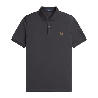 Fred Perry Slim Fit Anchor Poloshirt - - Tops - Herren - Grau - S