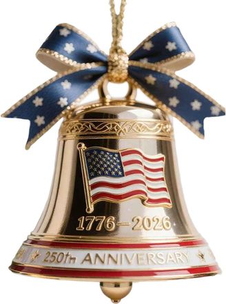 Generic Vom 250. Jahrestag Der Vereinigten Staaten | Erinnerung An Die Glocke Der Stiftung (1776-2026) | Patriotisches Weihnachtsfest F&uuml;r Weihnachtsbaum, Kron