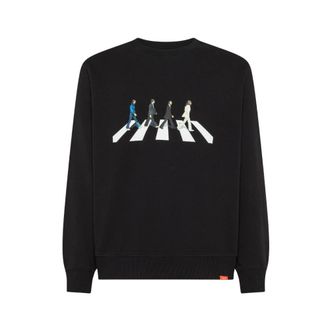 Sun 68 The Beatles Sweatshirt - - Sweatshirts & Hoodies - Herren - Schwarzk - S
