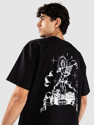 Empyre Rose Cherub Boxy T-Shirt pitch black