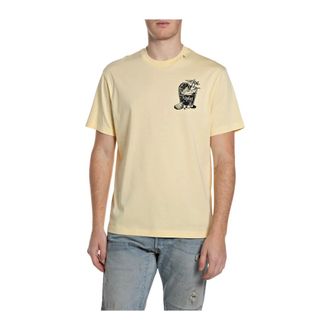 Replay Homme, Tops, Jaune, Taille: L Crew Neck T-Shirt