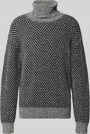 HUGO BOSS Turtleneck aus Wolle mit hohem Kragen
