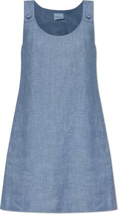 Possé Posse, Femme, Robes, Bleu, Taille: 42 FR Thea Linen Dress