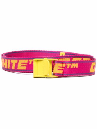 Off-white ceinture mini Industrial &agrave; logo imprim&eacute; - Rose