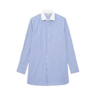 Ines De La Fressange Femme, Blouses et Chemises, Bleu, Taille: 40 FR Blair Striped Shirt